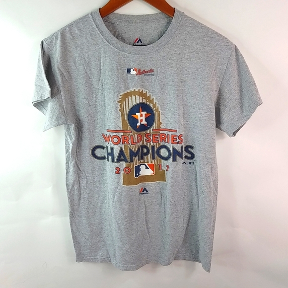 Majestic | Tops | Houston Astros S World Series Champions 27 Gray ...
